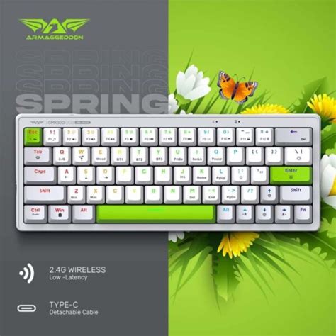 Armaggeddon Trimode Mech Rgb Keyboard Linear 63keys Gmk 100 Spring Stefinet Multimedia
