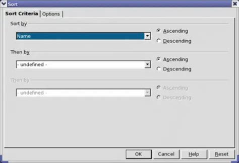 openoffice calc 3 x sorting data