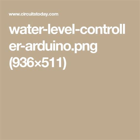 Water Level Controller Arduino