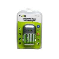 Carregador P Pilhas Flex Gold Aa Aaa 9v C 4 Pilhas Aa 2700mah Biv