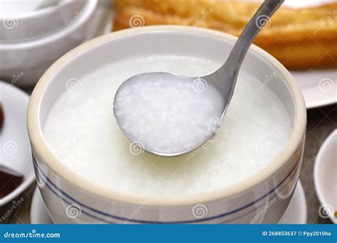 Congee Rice Porridge Chinese Breakfast Stock Image Image Of Food