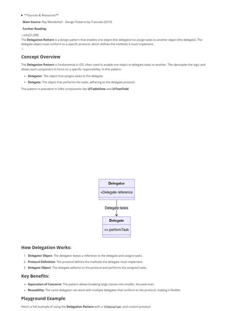 explain delegation pattern pdf computer science software engineering