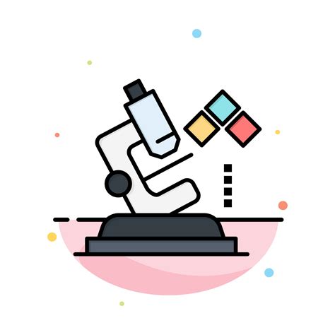 Microscope Science Lab Medical Abstract Flat Color Icon Template 17979687 Vector Art At Vecteezy