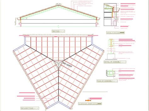 Skylight Detail In Autocad Download Cad Free 1 51 Mb Bibliocad