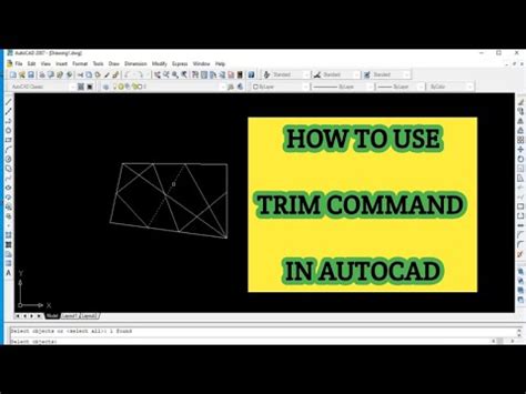 How To Use Trim Command In AutoCAD II Trim Command II By Civil