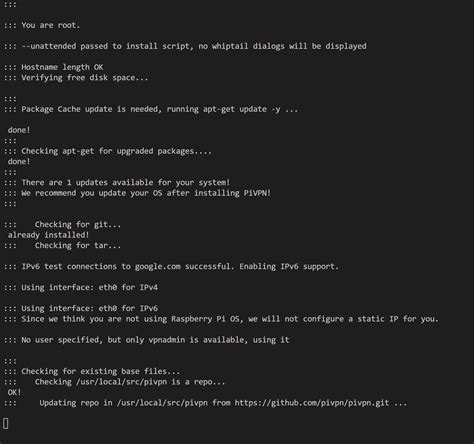 Command Gets Stuck When Installing · Issue 1542 · Pivpnpivpn · Github