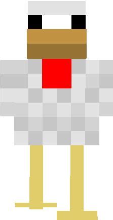 Minecraft Chicken Face Pixel Art