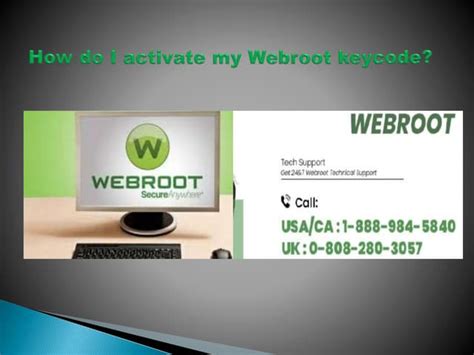 How Do I Activate My Webroot Keycode Ppt