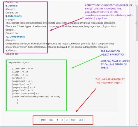 Php Joomla Pagination List Limit Value Stack Overflow