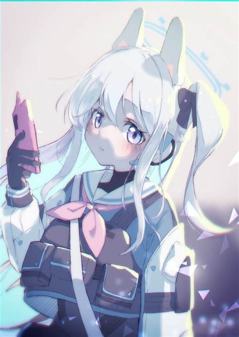 碧蓝档案 插画师shi0n的月雪宫子插画图片 BoBoPic