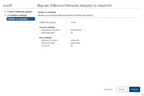 Migrate Esxi Vmkernel Port Group To A Vsphere Standard Switch Virtualization Dbaas And Whatever