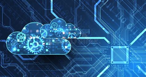 Cloud Computing Conceptabstract Connection Technology Background Stock Vector Illustration Of