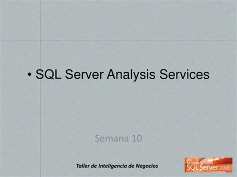 ppt sql server analysis services powerpoint presentation free