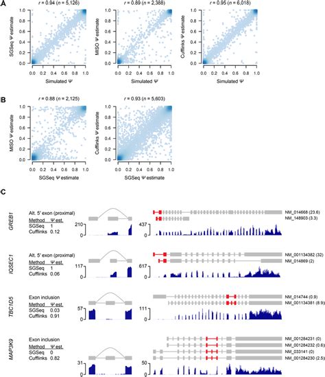 Splice Variant Quantification With Sgseq Miso And Cufflinks A Download Scientific Diagram