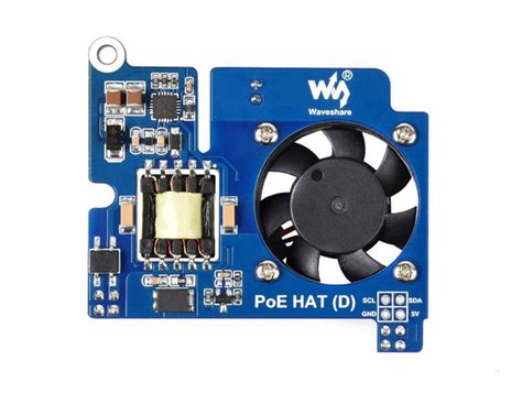 Охлаждающий вентилятор платы расширения блока питания Raspberry Pi 3b 4b Poe Ethernet можно
