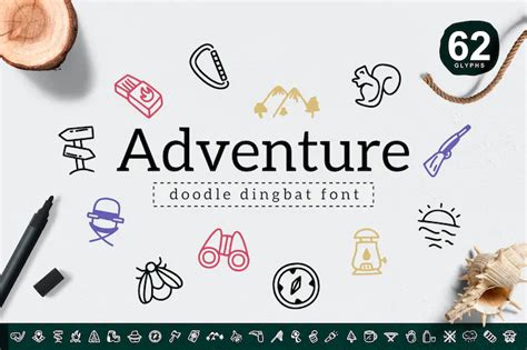 Adventure Dingbat Font Dfonts