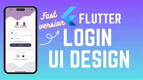 Flutter Modern Login Ui Fastest Version Youtube