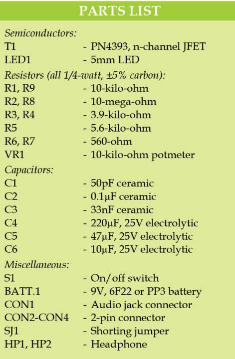 High Impedance Audio Buffer With Jfet Full Project Available
