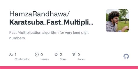 Github Hamzarandhawakaratsubafastmultiplicationalgo Fast