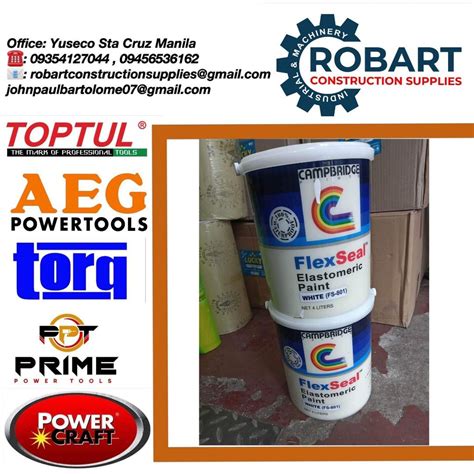 Flexseal Elastomeric Paint Commercial And Industrial Construction Tools