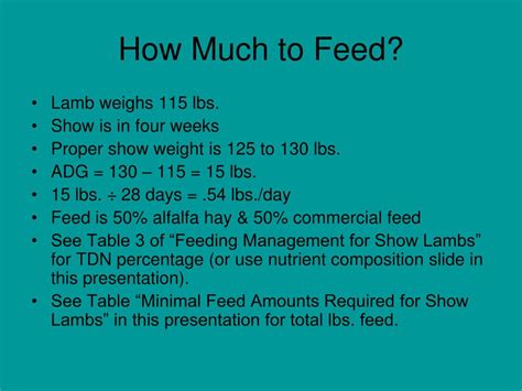 Ppt Feeding Show Lambs Powerpoint Presentation Free Download Id