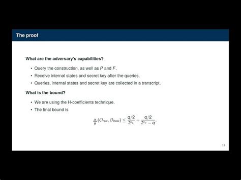 Free Video Stream Ciphers And Cryptanalysis Session 2 From Theiacr Class Central