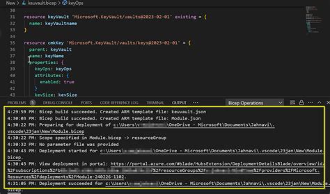 Azure Creating A Key In Key Vault Using Bicep Modules Failing With Bad Request Error Stack