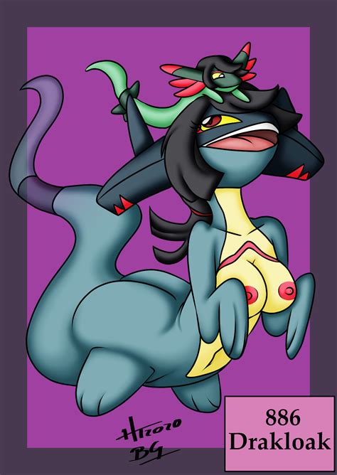 Rule 34 Anthro Anthrofied Bernardol22 Breasts Drakloak Duo Female Generation 8 Pokemon