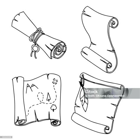 고대 종이 양피지 두루마리 고대 원고 작성된 고대 문서 편지 메시지 페이지 양피지 또는 종교 기도 역사적인 찢어진 종이 벡터 일러스트 레이 션 0명에 대한 스톡 벡터 아트