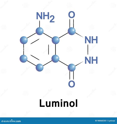 Luminol Chemical Chemiluminescence Stock Vector Illustration Of Investigator Luminole 98068330
