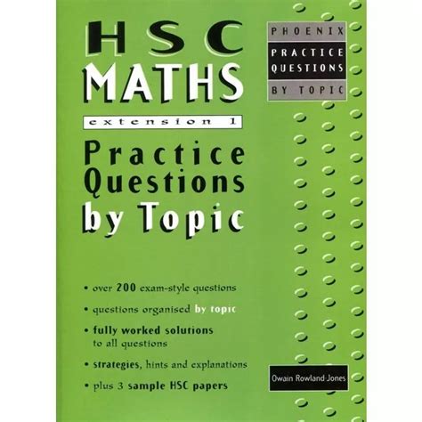Hsc Maths Extension 1 Practice Questions Ssrc
