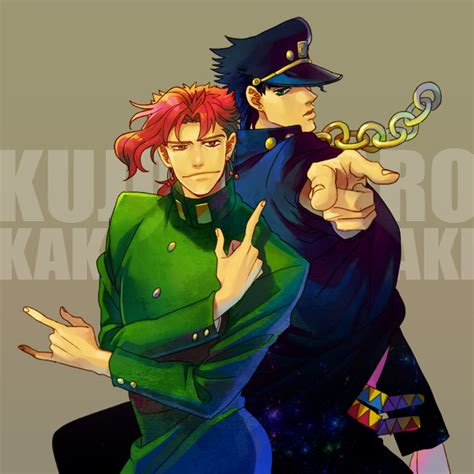 Kujo Jotaro And Kakyoin Noriaki Jojo No Kimyou Na Bouken And More