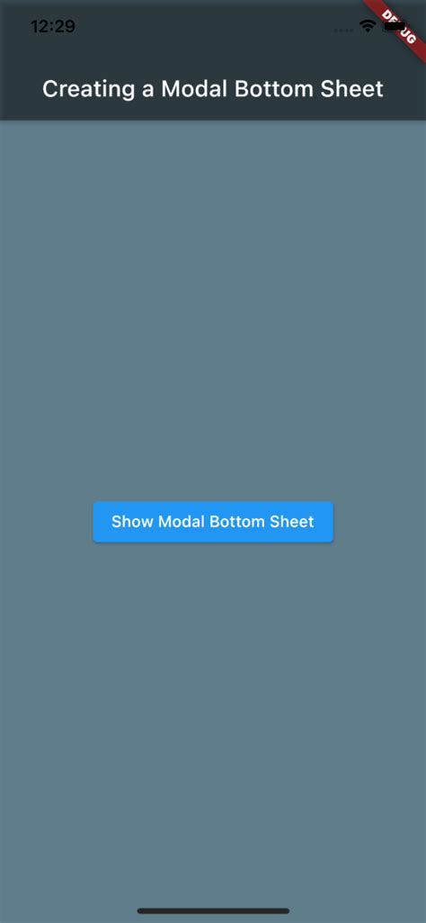 Flutter Modal Bottom Sheet Tutorial With Examples Logrocket Blog