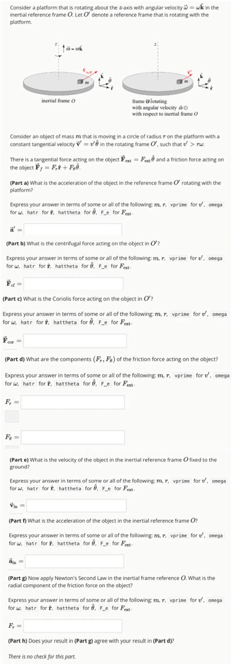 Solved Consider A Platform That Is Rotating About The Z Axis Chegg