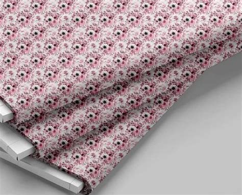 Printed Poly Mul Mul Flower Bunch Pattern Fabric Multicolour At ₹ 160 Piece In Ahmedabad