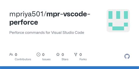Github Mpriya501mpr Vscode Perforce Perforce Commands For Visual