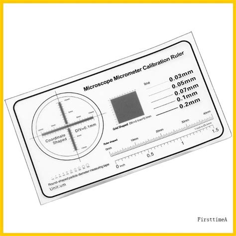 Fir Calibration Scale Tool Microscope Focusing Tool Adjustment Calibration Device Shopee