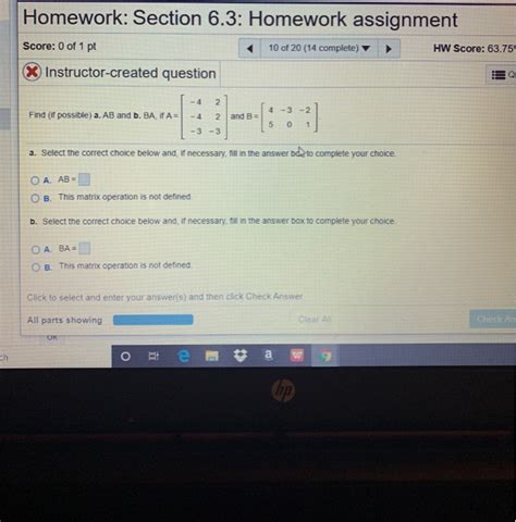 Solved Homework Section 6 3 Homework Assignment Score 0