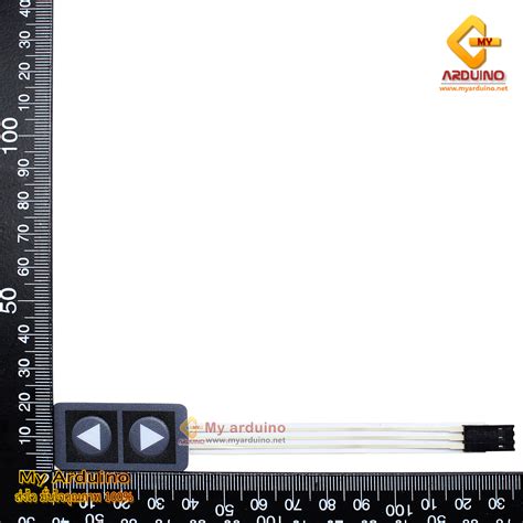 Membrane Switch Keyboard Multicolor โมดูลสวิตช์ 2 ช่อง สีเทา ลูกศรขึ้นลง ขาย Arduino อุปกรณ์