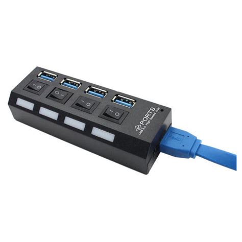 Memory Cards Round USB Four Port Hub Splitter Adapter