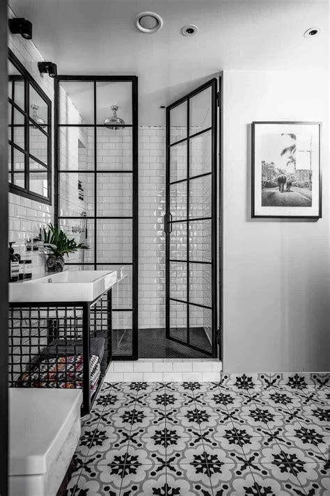 Black And White Bathroom Ideas With Shower