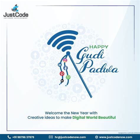 Justcode Happy Gudipadwa Newyear Digital World Software