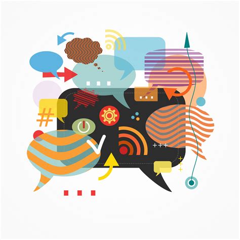 Free Photo Speech Bubbles Abstract Communication Concept Abstract Presentation Planning