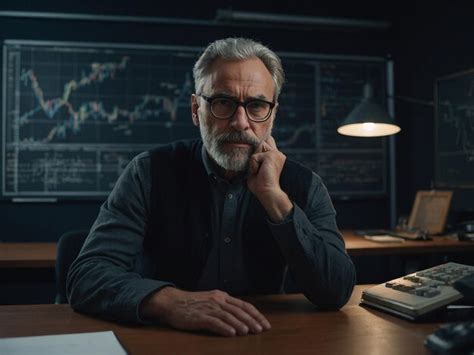 Mathematician Standing With One Hand On Chin And The O 2 1 Premium Ai Generated Image