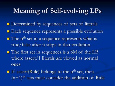 Ppt Logic Programming For Evolving Agents Powerpoint Presentation Free Download Id4013942