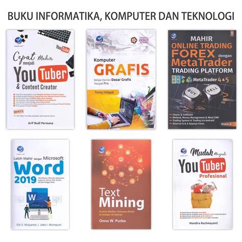 Jual Buku Teknologi Komputer Dan Informatika Youtuber Komputer Grafis