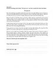 English Worksheets Notemaking