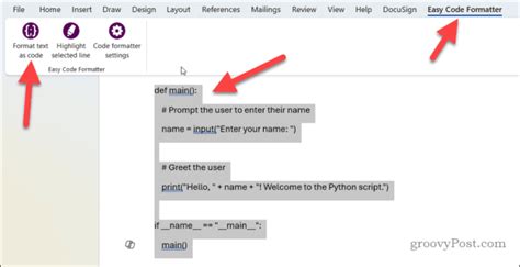 How To Insert Code Snippets In Microsoft Word