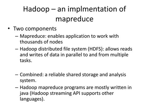 PPT Mapreduce And Hadoop PowerPoint Presentation Free Download ID