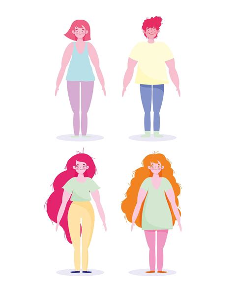 Full Body Cartoon Characters Icon Pack 1258961 Vector Art At Vecteezy